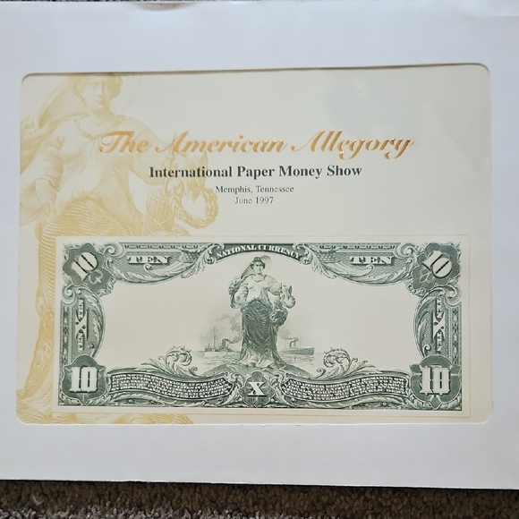 Other | The American Allegory Paper Money Show Print | Poshmark